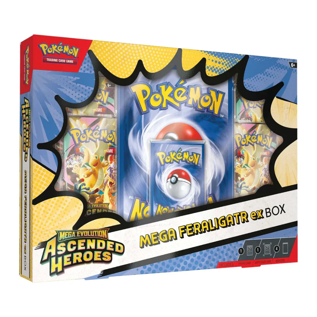 Mega Evolution Ascended Heroes - Mega Feraligatr ex Box | Mystic Games Ltd